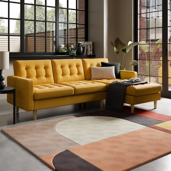 Harlow Corner Storage Sofa Bed by Dunelm ufurnish