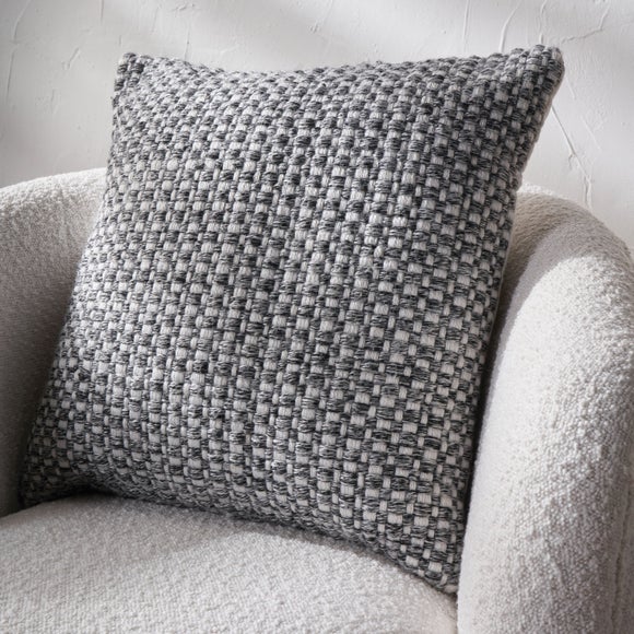 Set of 3 Basket Weave Square Scatter Cushions by Dunelm | ufurnish.com