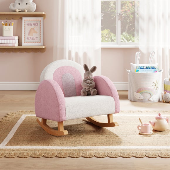 Pink Rainbow Rocking Chair by Dunelm | ufurnish.com