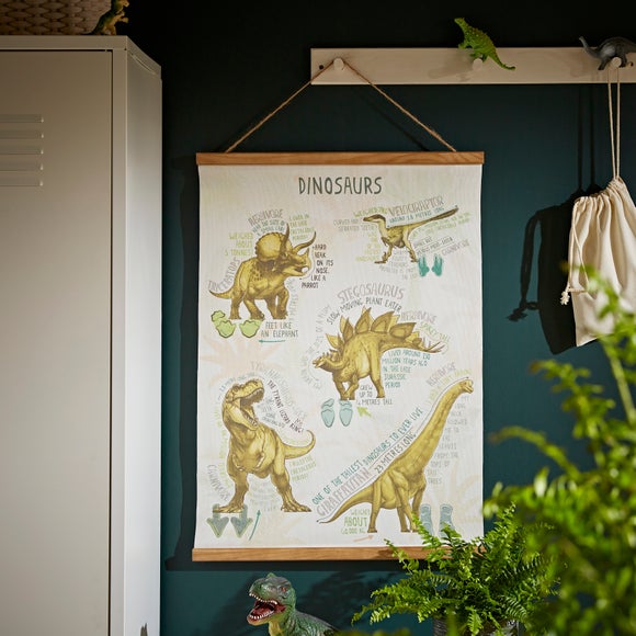 All About Dinosaurs Hanging Canvas by Dunelm | ufurnish.com