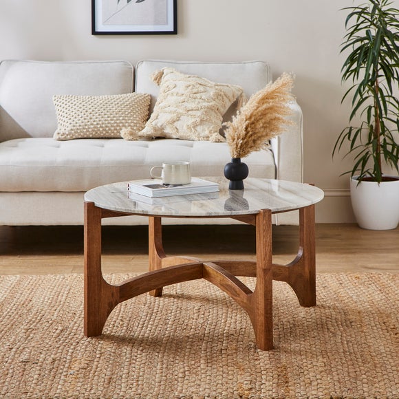 Jae Real Marble Coffee Table by Dunelm | uFurnish.com