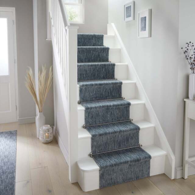 Fuse Recycled Stair Runner Blue by Dunelm | ufurnish.com