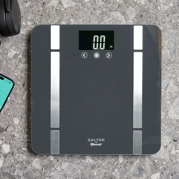 Salter Charcoal Smart Bathroom Scale by Dunelm | ufurnish.com