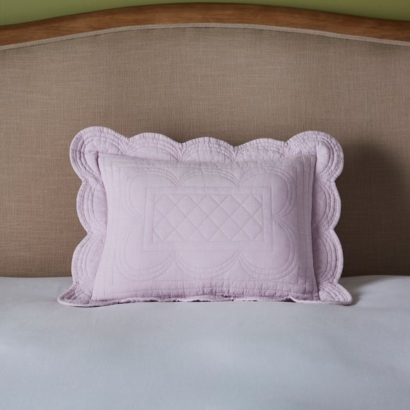 Dorma Soft Scalloped Rectangle Cushion by Dunelm | ufurnish.com