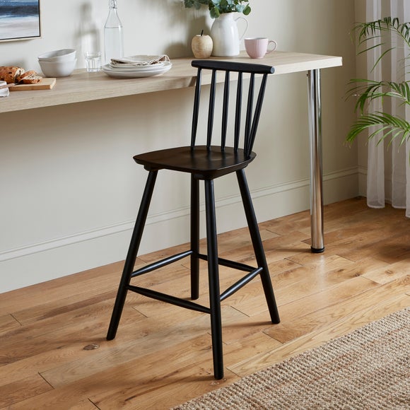 Harvey Bar Stool, Beech Wood by Dunelm | ufurnish.com
