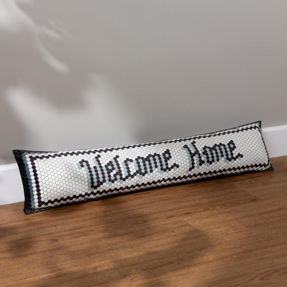Welcome Home Mosaic Message Draught Excluder by Dunelm | ufurnish.com