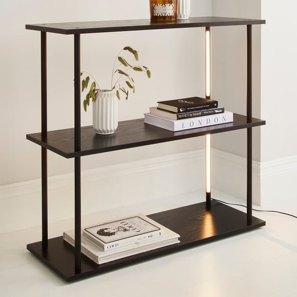 Cole Black Console Table with LED Light by Dunelm | ufurnish.com