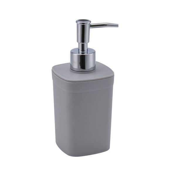 Plastic Light Grey Soap Dispenser by Dunelm | ufurnish.com