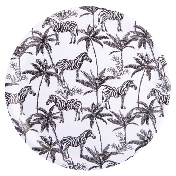 Madagascar Zebra Large Tray by Dunelm | ufurnish.com