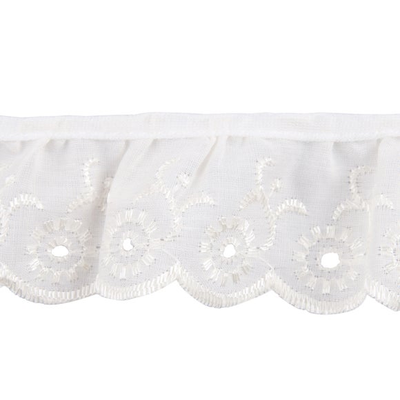 Polycotton Frilled Trim by Dunelm | ufurnish.com