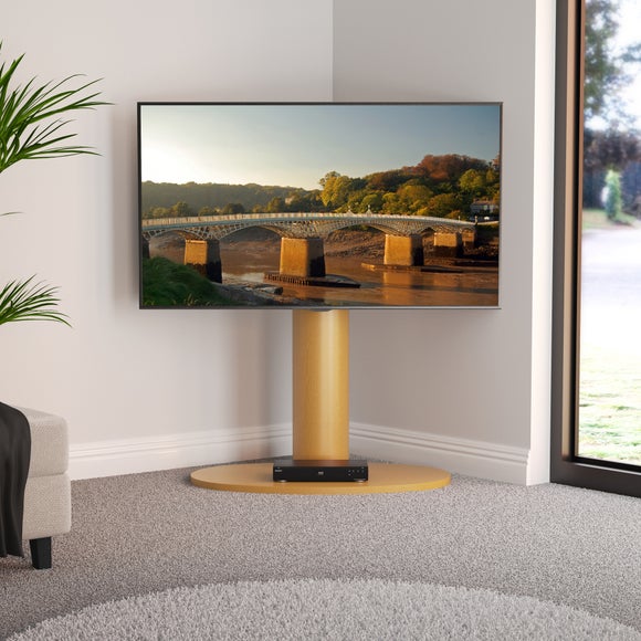 AVF Wooden Column TV Stand for TVs up 65” by Dunelm | ufurnish.com