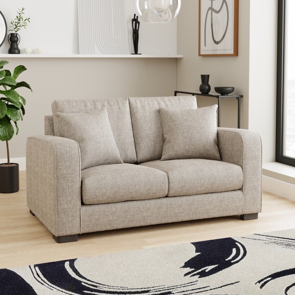 Carson Small Chunky Chenille 2 Seater Sofa by Dunelm | uFurnish.com