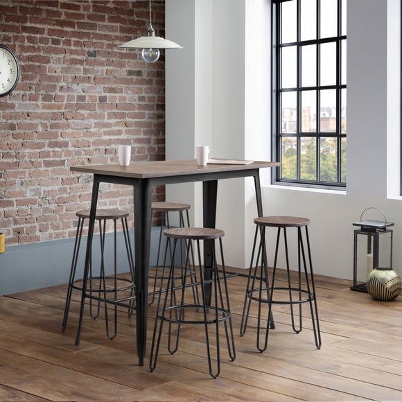 Grafton 4 Seater Rectangular Bar Table by Dunelm | ufurnish.com