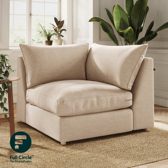 Full Circle Austin Tonal Weave Modular Corner Piece by Dunelm ...