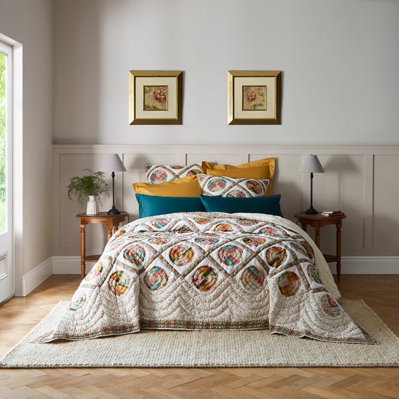 Dorma Tove Patchwork Bedspread by Dunelm ufurnish