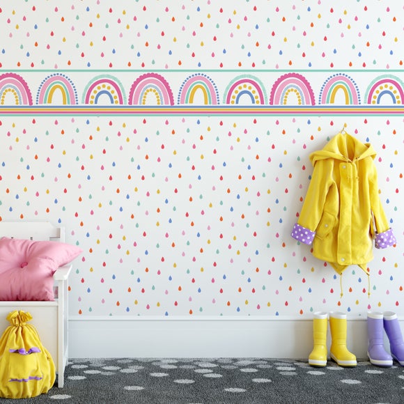 Rainbow Wallpaper Border by Dunelm | ufurnish.com