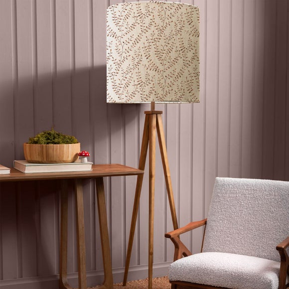 Aratus Tripod Floor Lamp with Eden Shade by Dunelm | ufurnish.com