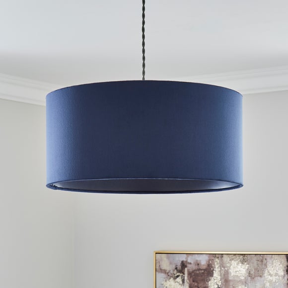 Nesa Shallow Velvet Lamp Shade by Dunelm | ufurnish.com