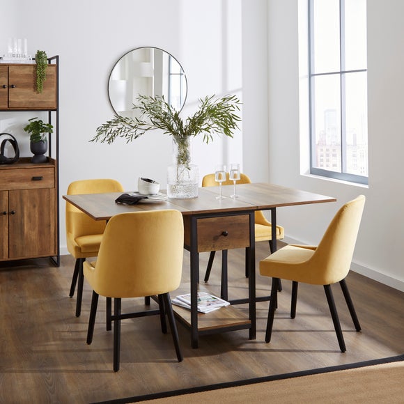 Fulton Drop Leaf Dining Table by Dunelm | ufurnish.com