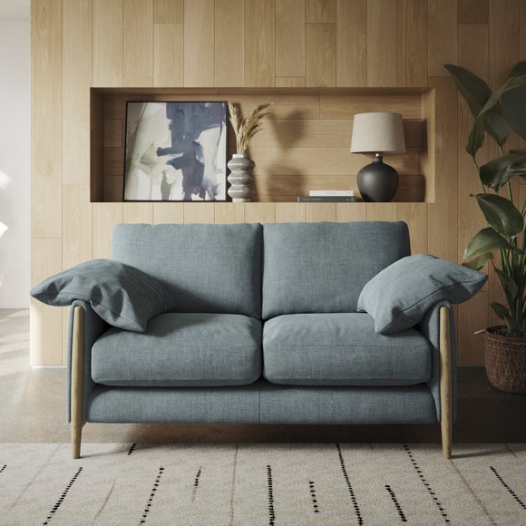 Hector Tonal Plush Chenille 2 Seater Sofa by Dunelm | ufurnish.com