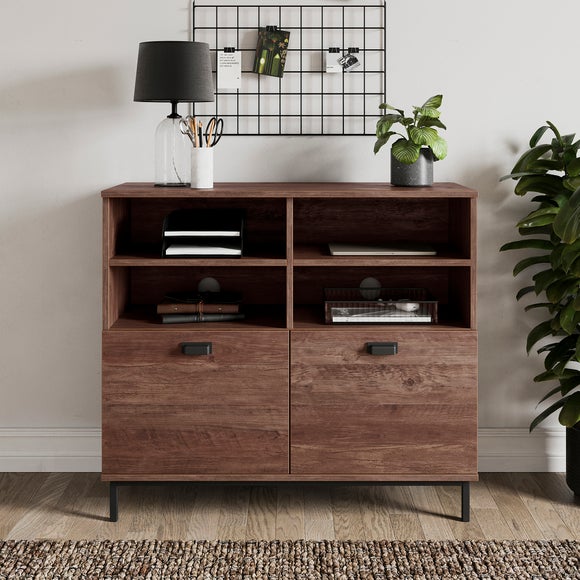 Fulton Office Storage Cabinet, Pine by Dunelm | ufurnish.com