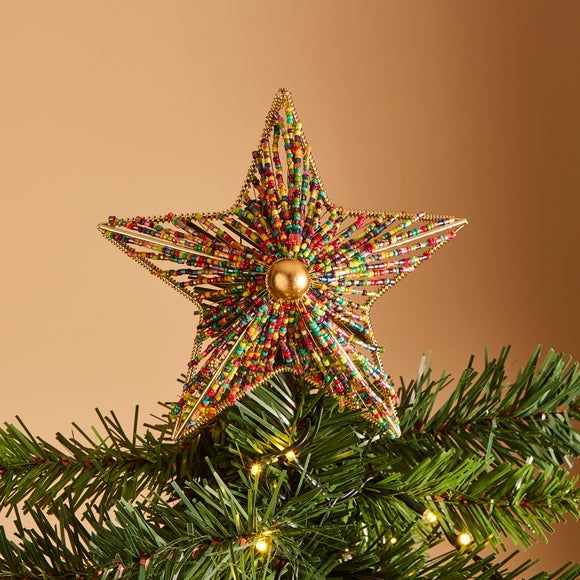 Metal Beaded Tree Topper by Dunelm | ufurnish.com