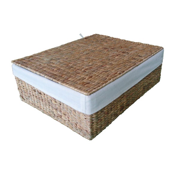 Water Hyacinth Underbed Hamper Storage Basket by Dunelm | ufurnish.com