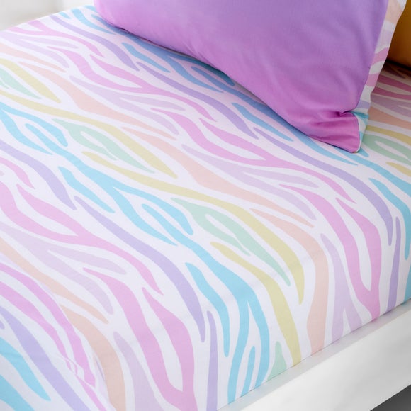 Set of 2 Rainbow Ombre Fitted Sheet by Dunelm | ufurnish.com