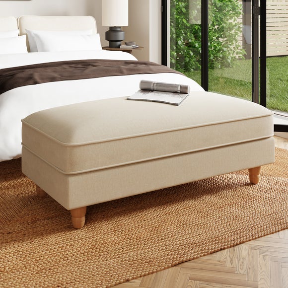 Beatrice Luna Long Footstool with Storage by Dunelm | ufurnish.com