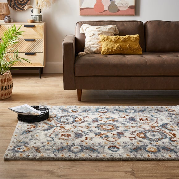 Cosy Shaggy Traditional Rug by Dunelm | ufurnish.com