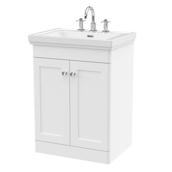 Classique Floor Standing 2 Door Vanity Unit with Basin by Dunelm ...