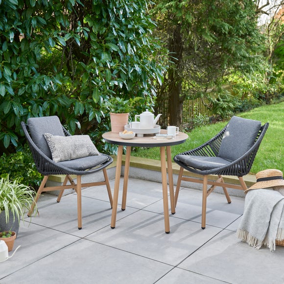 Keswick 3 Piece Outdoor Bistro Set by Dunelm | ufurnish.com