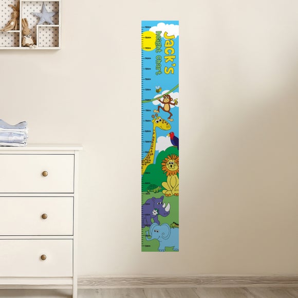 Personalised Zoo Height Chart by Dunelm | ufurnish.com