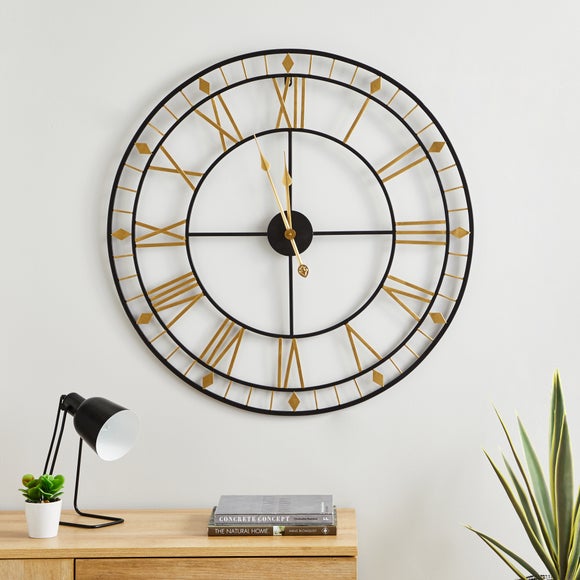 Modern Skeleton Wall Clock by Dunelm | ufurnish.com
