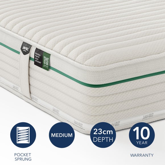 Jay-Be Natural Bamboo 2000 Pocket Mattress by Dunelm | ufurnish.com