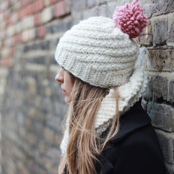 Luca Pom Hat Knitting Kit by Dunelm | ufurnish.com