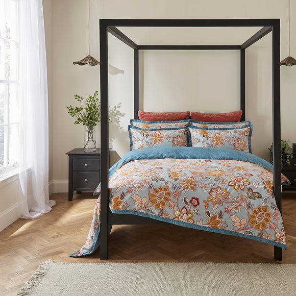 Dorma Samira Cotton Duvet Cover & Pillowcase Set by Dunelm | ufurnish.com