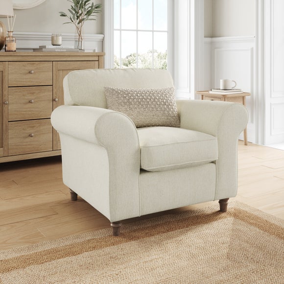 Flori Chunky Chenille Armchair by Dunelm | uFurnish.com