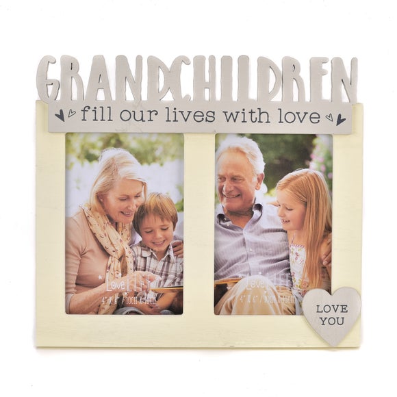 Grandchildren Double Photo Frame by Dunelm | ufurnish.com