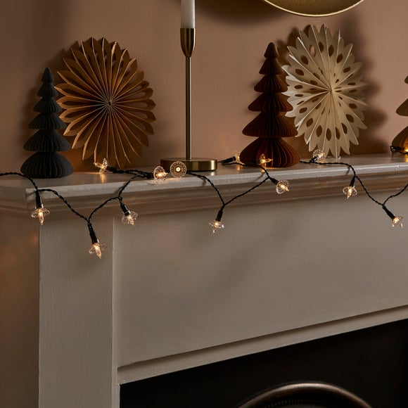 20 LED Warm White Retro Flower Lights by Dunelm | ufurnish.com
