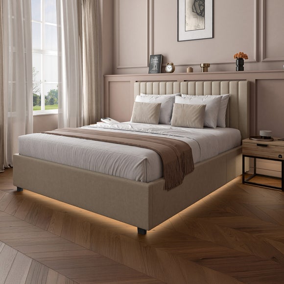 XR Living Maisie LED Ottoman Bed Frame by Dunelm | ufurnish.com