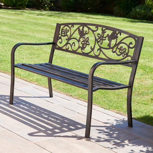 Greenhurst Hummingbird Garden Bench by Dunelm | ufurnish.com