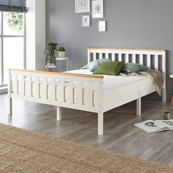 Atlantic Dual Toned Wooden Bed Frame by Dunelm | ufurnish.com