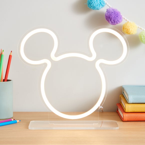 Disney Mickey Mouse Neon Table Lamp by Dunelm | ufurnish.com