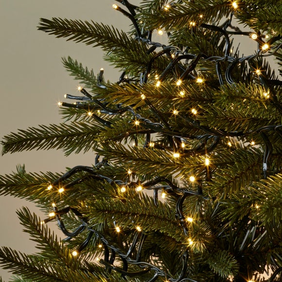 1000 LED Warm White Cluster String Lights by Dunelm | ufurnish.com