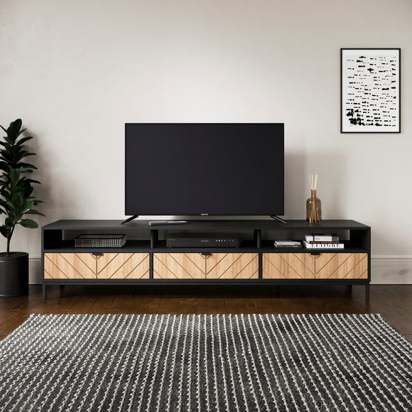 "Nixon Extra Wide TV Unit for TVs up to 80""" by Dunelm | uFurnish.com