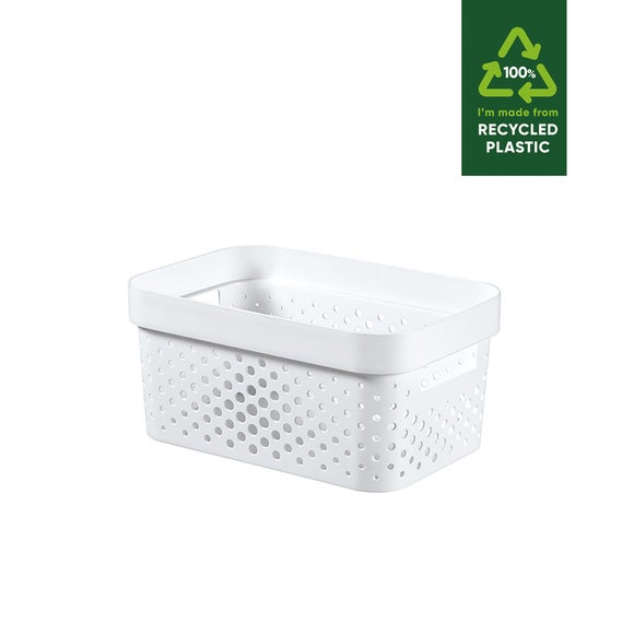 Curver Infinity 100% Recycled Plastic Storage Basket by Dunelm ...
