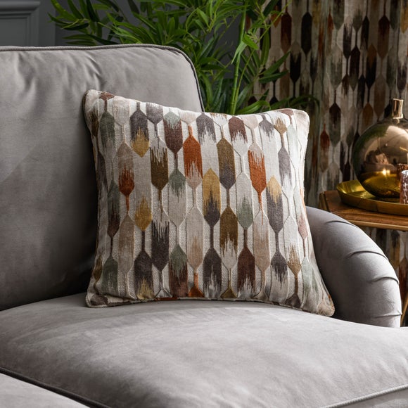Collection Kelso Cut Velvet Cushion by Dunelm Automatic