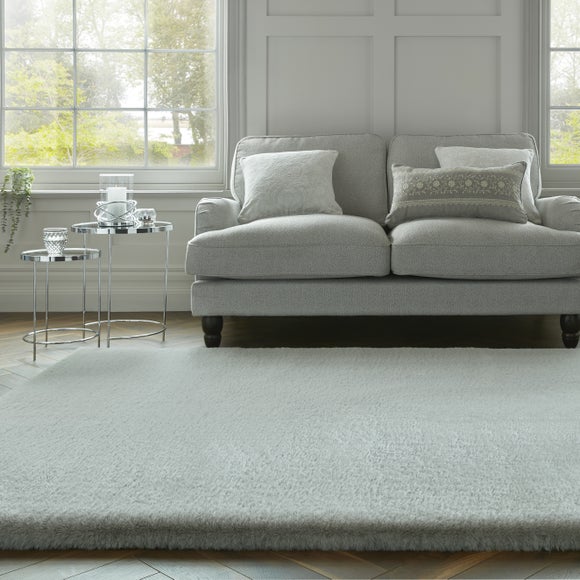 Dorma Purity Luxury Faux Fur Rug by Dunelm | ufurnish.com
