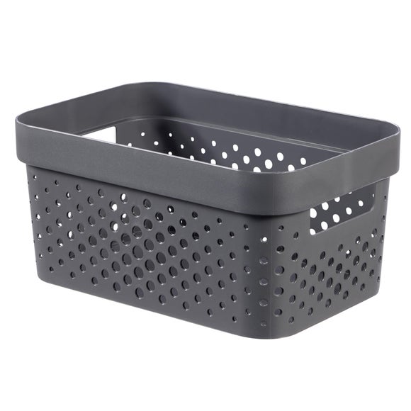 Curver Infinity 100% Recycled Plastic Storage Basket by Dunelm ...